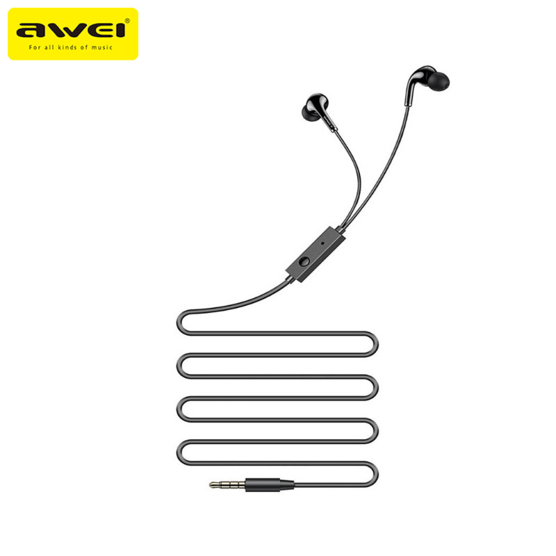 Awei PC-6 In-Ear Earphone Mini Stereo Explosive Bass Headset Noise ...