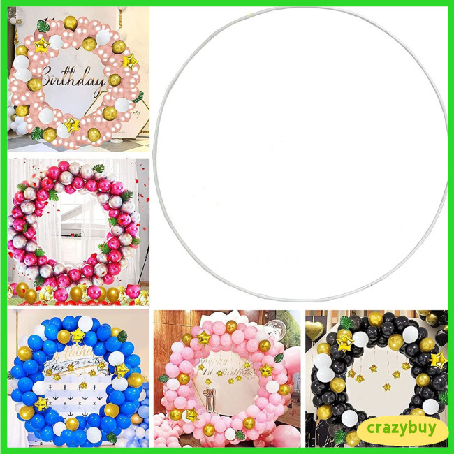 CR Round Backdrop Stand Circle Balloon Arch Frame Backdrop Decoration ...