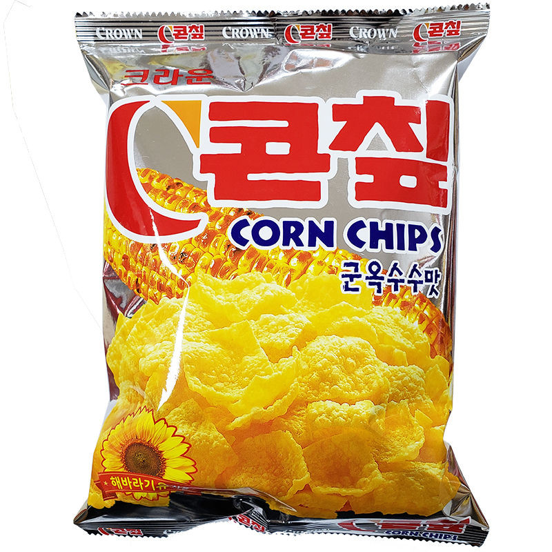 Korea Imported CROWN CROWN CROWN Puffed Corn Flakes Office Snacks ...