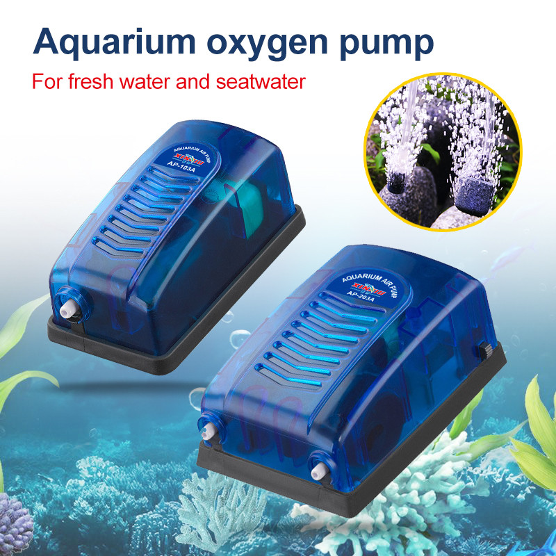 Aquarium oxygen pump Fish tank air compressor Adjustable airflow Oxygen ...