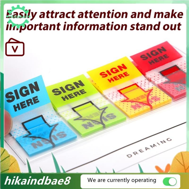 [hIkAi] 500pcs Sign Here Stickers,Labels Stickers Adhesive Sign Here ...