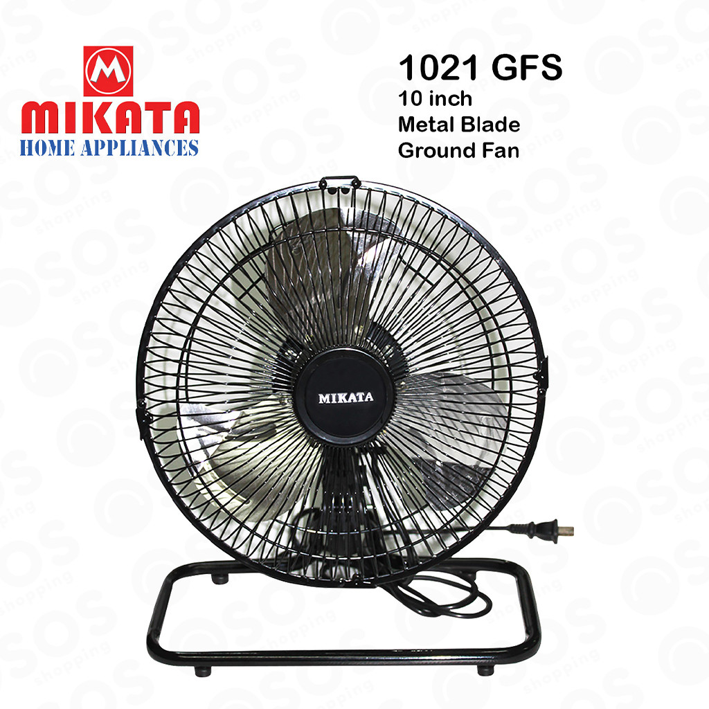MIKATA 10 Inches Ground Fan / Electric Fan 230V/50W (3-Metal Blade) MIK ...
