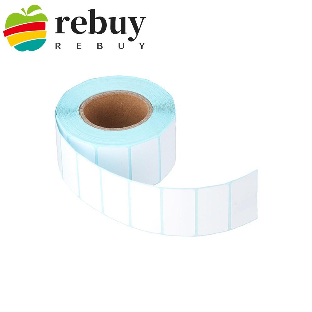 REBUY Thermal Label Sticker Blank White Print Supplies Stationery ...