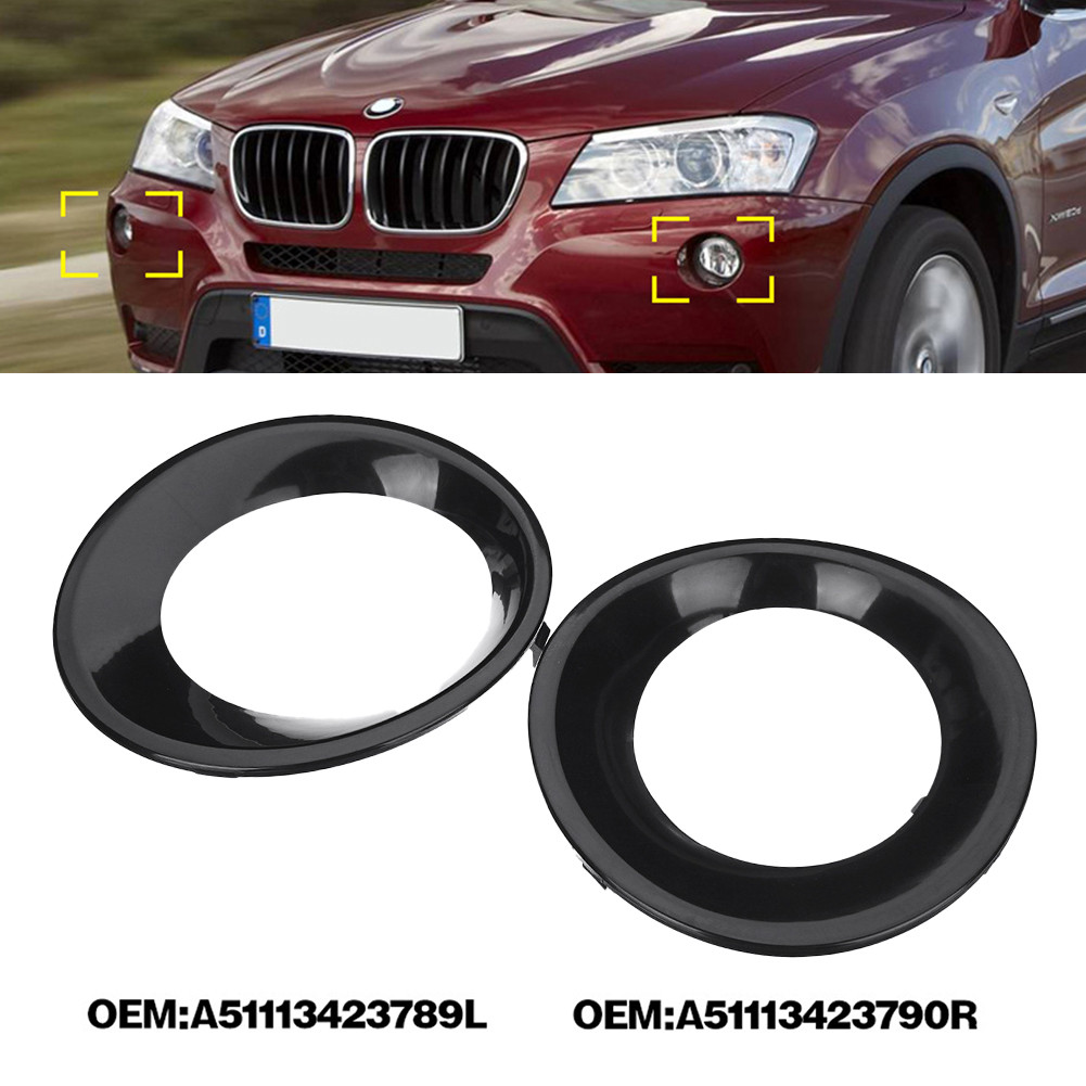 XYJ-Hittime Car Fog Lamp Frame Front Bumper Light Cover Trim Primed For ...