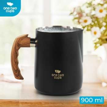 One Two Cups Gelas Milk Jug Latte Art Stainless Steel with Scale 600ml - LS9 | Shopee Philippines