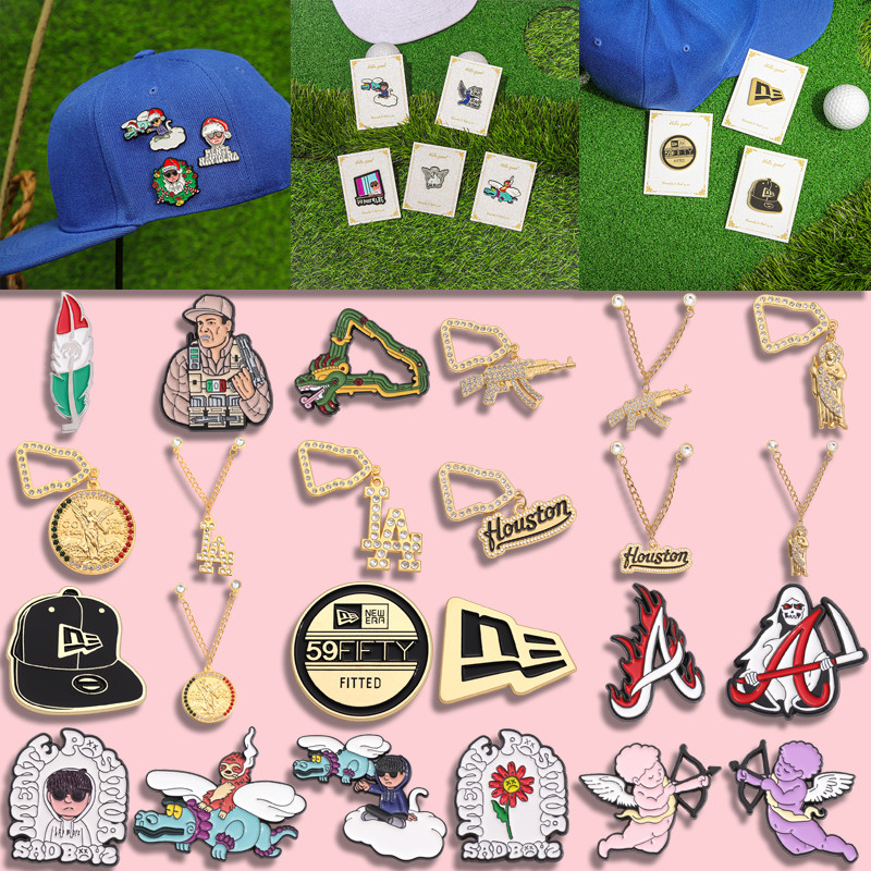 44 Styles of Cartoon Christmas New Era Baseball Cap Pin Fashion Wear ...