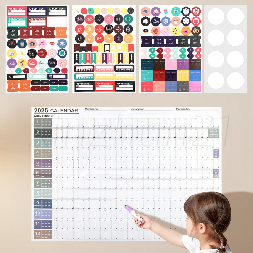 2025 Calendar Planner Sheet - Yearly Planner Target List Schedule ...