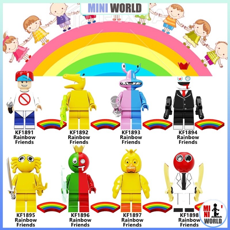 Rainbow Friends Little Blue Game Park Building Blocks Model Toys ...