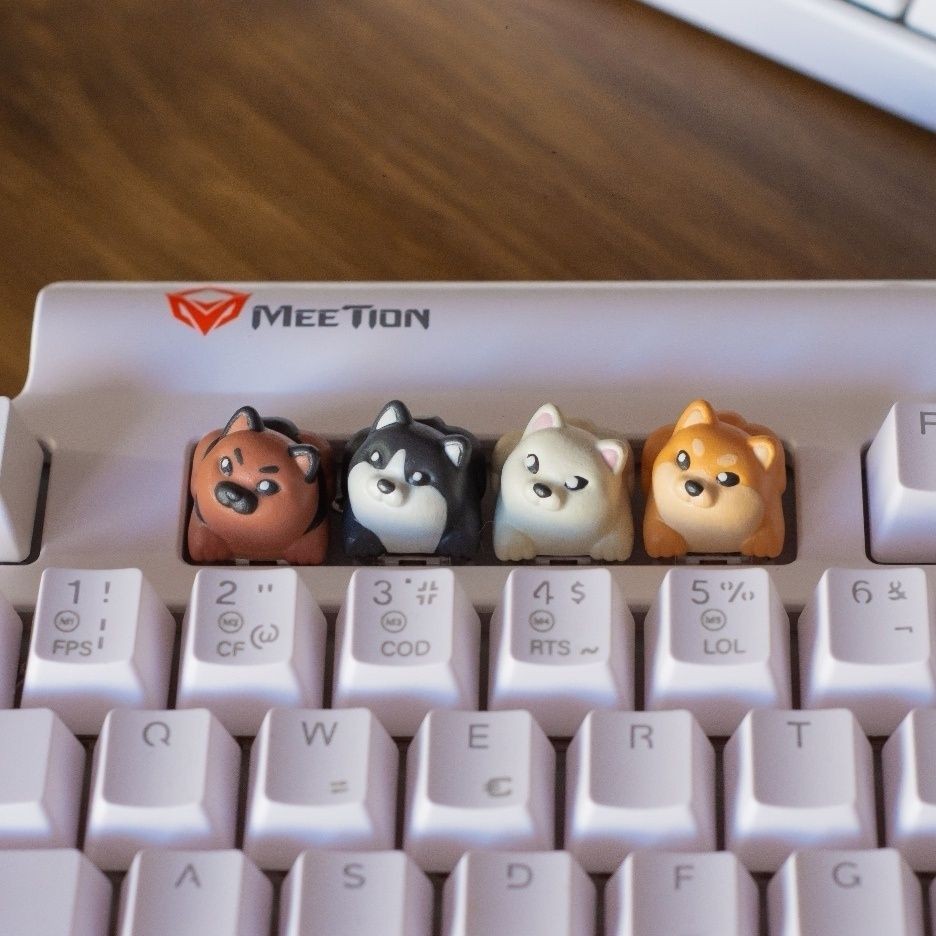 Cute Puppy Dog Keycap High-Value Mechanical Keyboard Keycap Unique ...