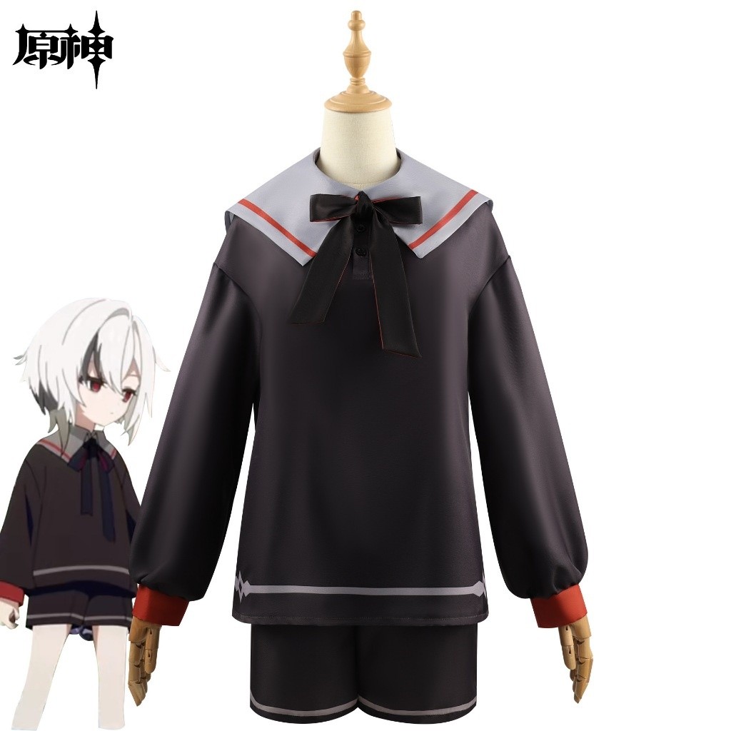 Genshin Impact Childhood The Knave Peruere Cosplay Costume Arlecchino ...