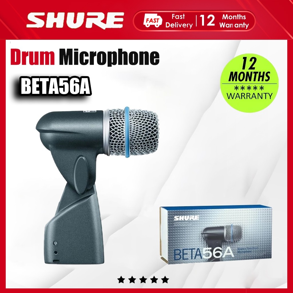 Shure BETA56A Kick Drum Microphone,dynamic microphone BETA 56A Drum Microphone Instrument Kick ...