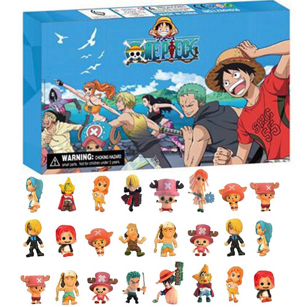 One Piece Christmas Arrival Calendar Blind Box Set of 24 Blind Boxes ...