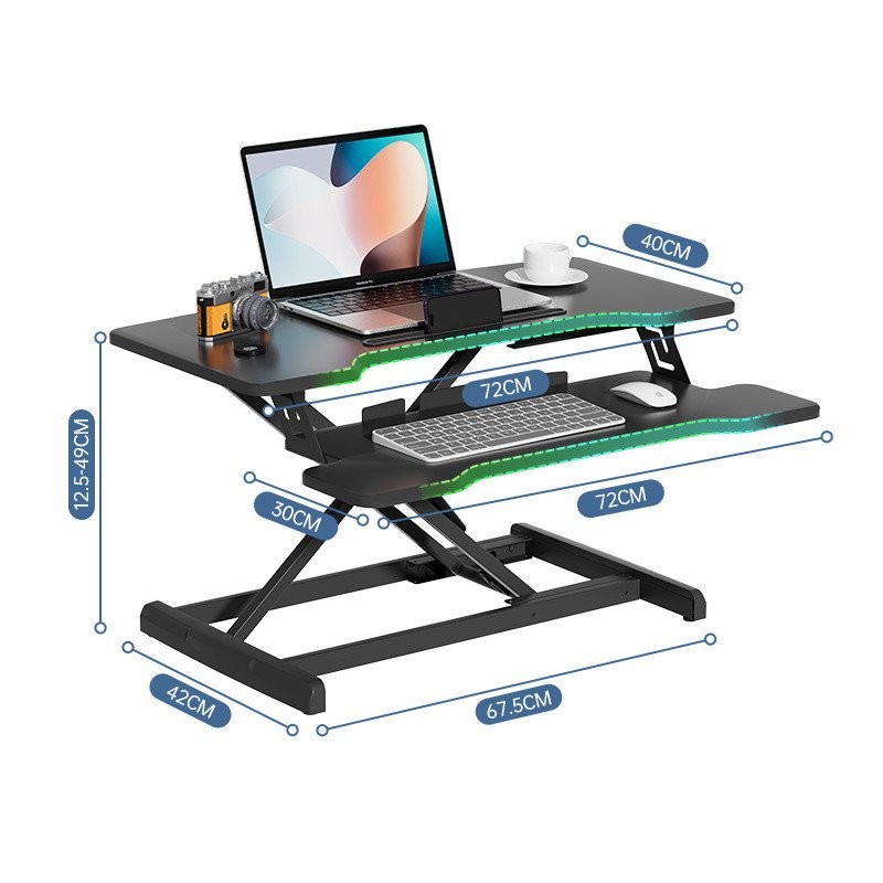 Standing Notebook Computer Lifting Table Folding Table Desk Monitor ...