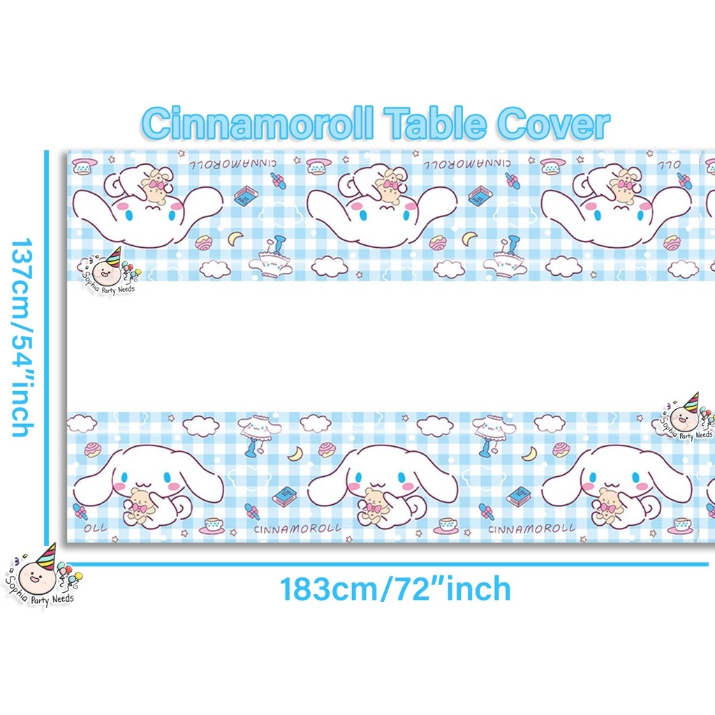 Table Cover Disposable Cinna Cinnamoroll Design Character | Shopee ...