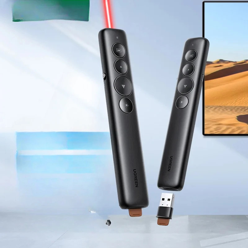 UGREEN Laser Pointer 2.4G Wireless Multifunctional Page Turning Pen ...