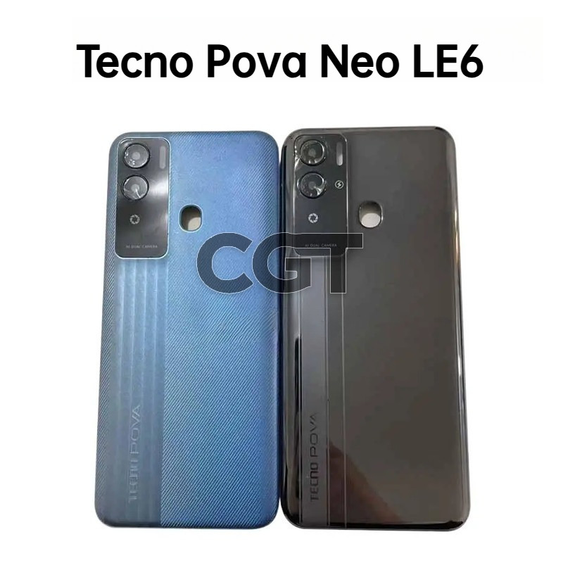 Back Cover For Tecno Pova Neo LE6 Back Battery Rear Housing Door Cover ...