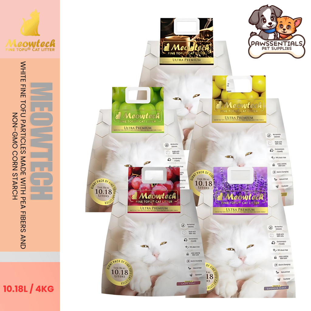 MEOWTECH Fine TOFU Cat Litter 10.18L/4kgs | Shopee Philippines