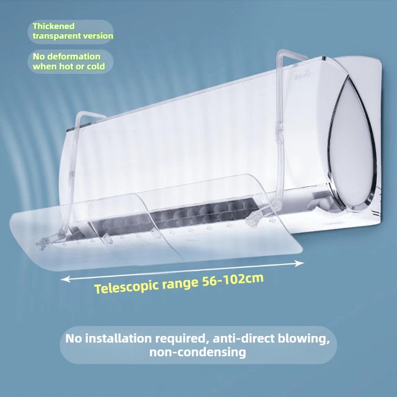 Multifunctional Aircon Deflector Retractable Anti-Direct Blowing ABS ...