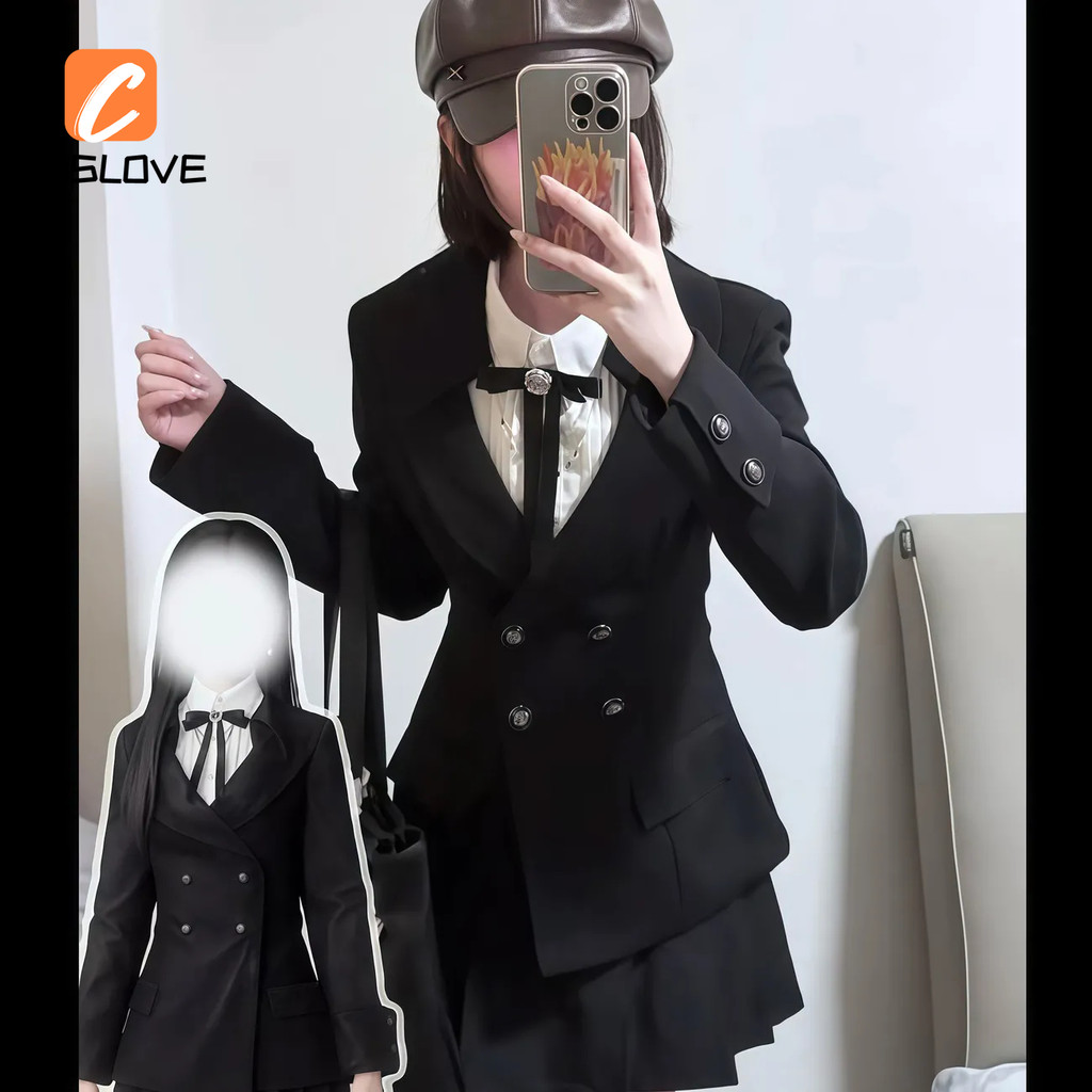 Anime Game Love and Deepspace MC Black Suitt Cosplay Clothing Full Set ...