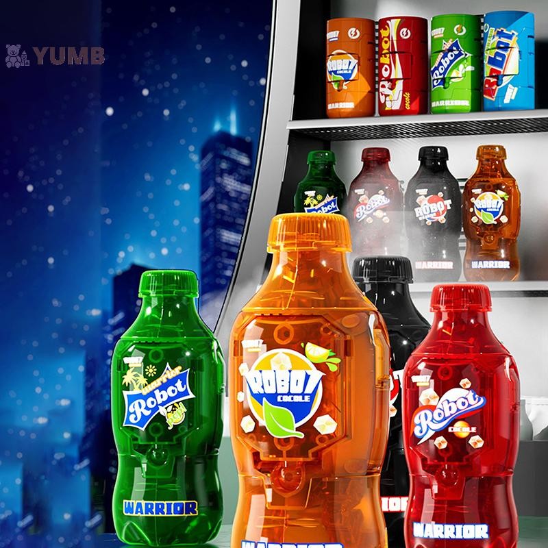 YUMB 1 Set Deformation Bottle Mecha Creation Warrior Model Soda Warrior ...