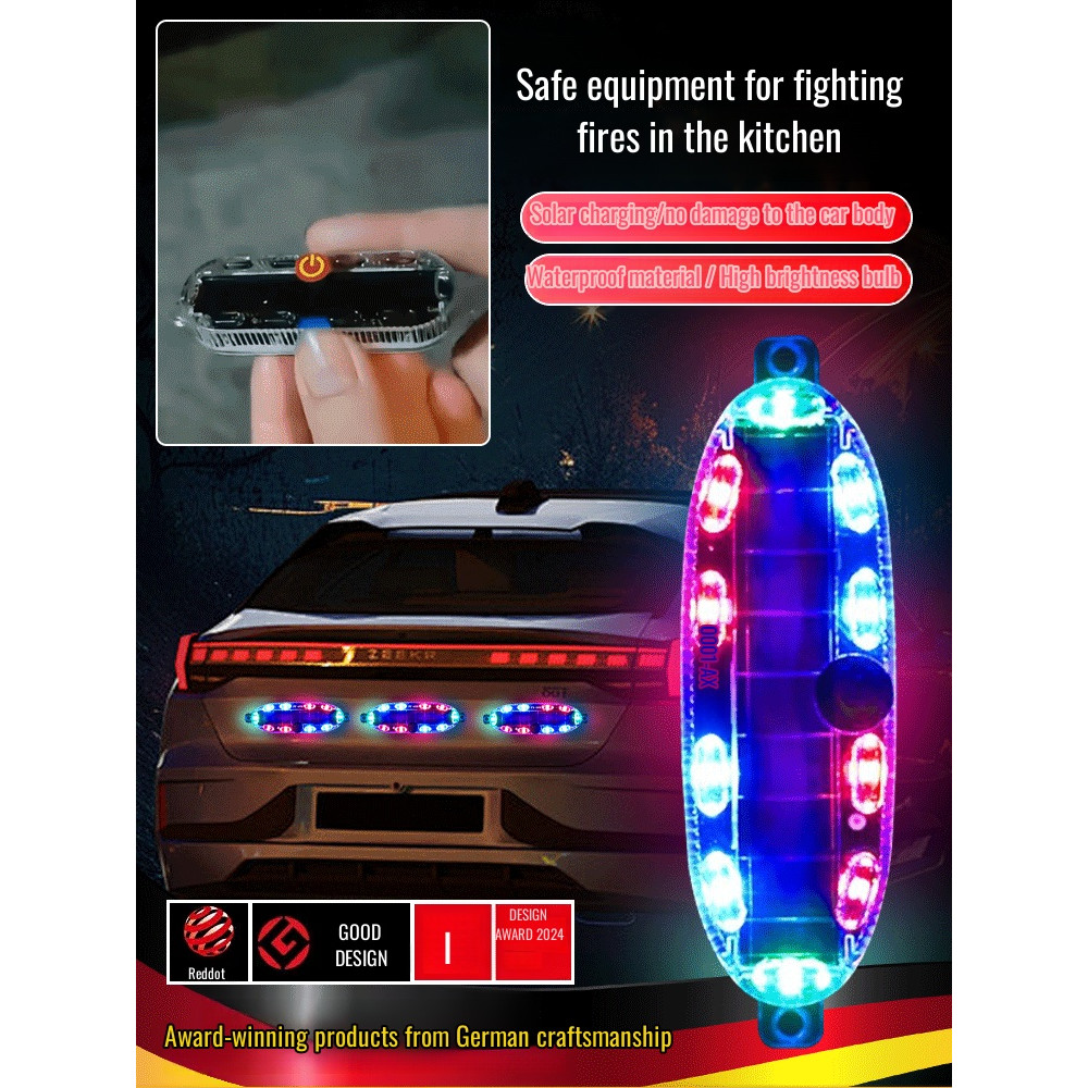 Impact resistant warning light Anticollision Flashing light Car ...