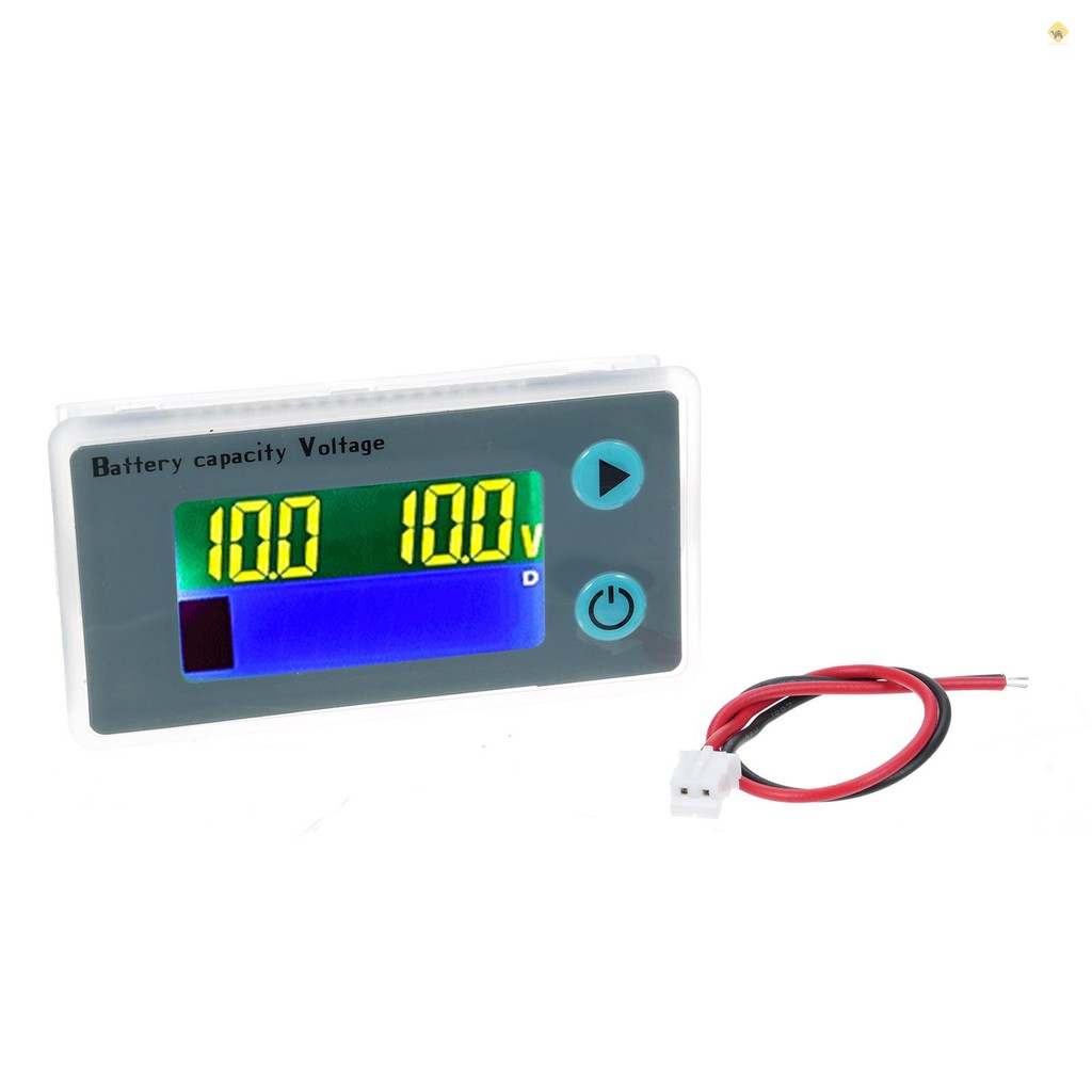 10-100V LCD Battery Monitor 12V/24V/36V/48V Digital Battery Capacity ...