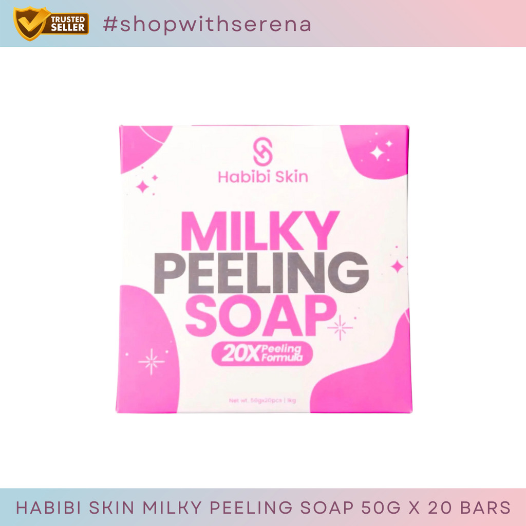 Habibi Skin Milky Peeling Soap 50g x 20 Bars 1kg Whitening Exfoliating ...