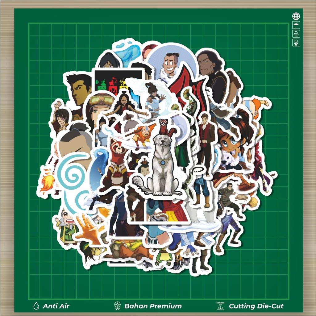 HOT 50 PCS STICKERS Nickelodeon Series Avatar Bender Character Mix 2 ...