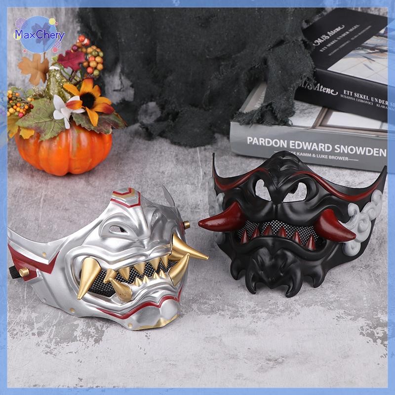 MCHY Demon Mask Halloween Cosplay Horror Prajna Plastic Masks Party ...