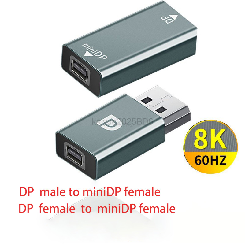 8K 4K Displayport To Mini Displayport Adapter Mini DP to DP Cable ...