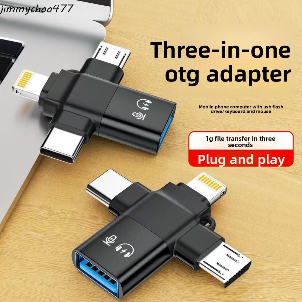 JIMMYCHOO 3 in 1 OTG Converter, USB 3.0 Type C 3 in 1 Otg Adapter ...
