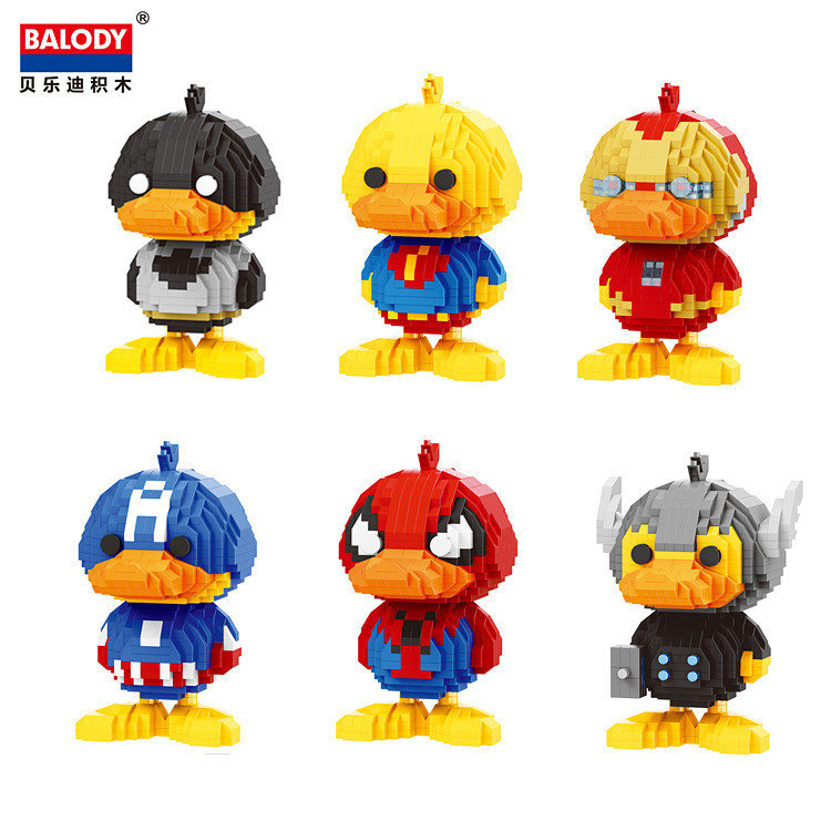 Balody Mini Blocks Cartoon Building Toy B Duck Model Nanoblock Kids New ...
