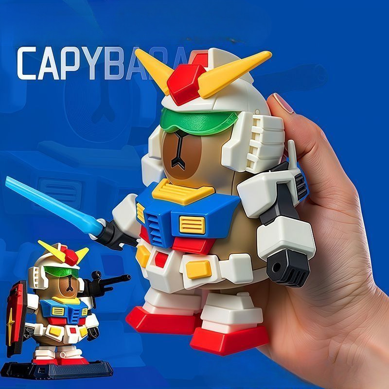 Capybara Gundam Toys Figure Fun Toy Desktop Decoration Gift for Friends ...