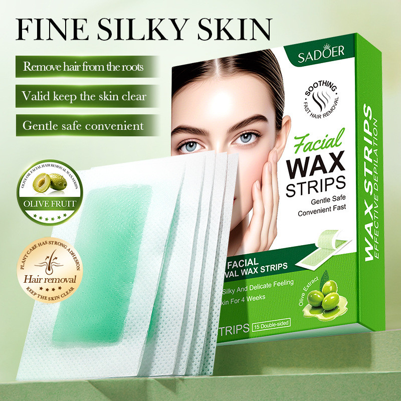 SADOER Olive Oil Facial Hair Removal Wax Paper (Foreign Language ...