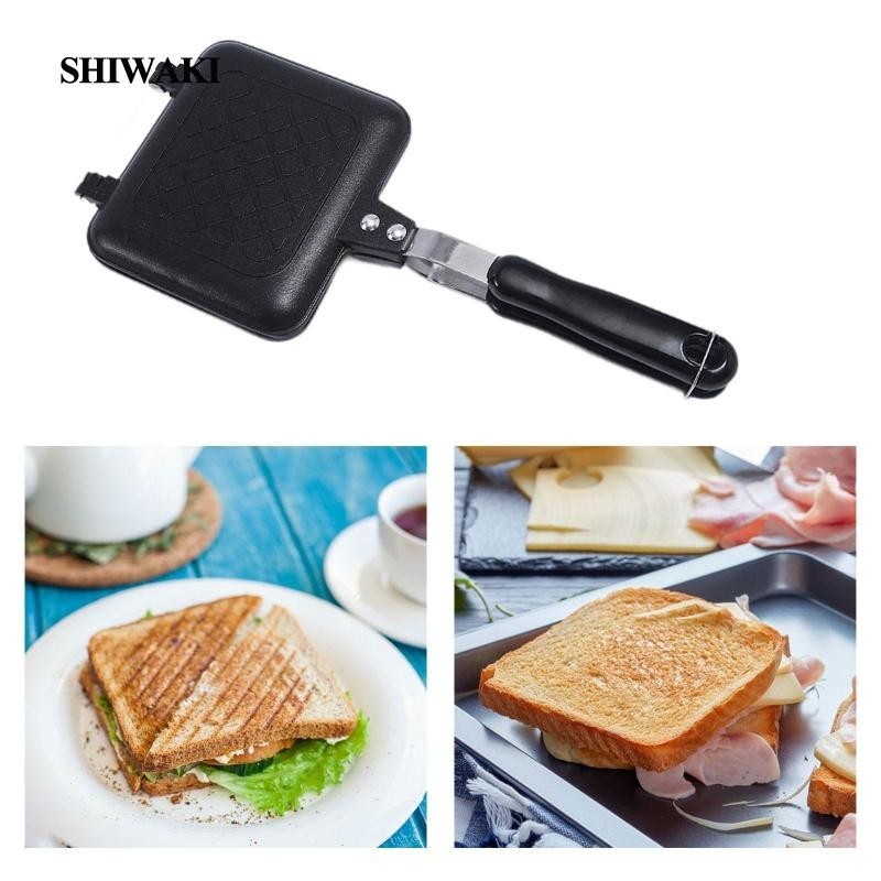 [Shiwaki] Double Sided Sandwich Baking Pan Frying Pan Flip Grilled Pan ...