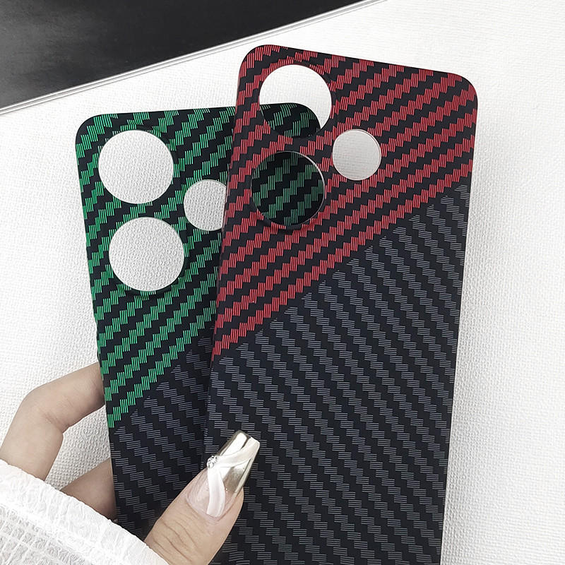 For Xiaomi Poco X7 X6 F6 X5 F5 / Pro Ultra Thin Carbon Fiber Matte PC ...