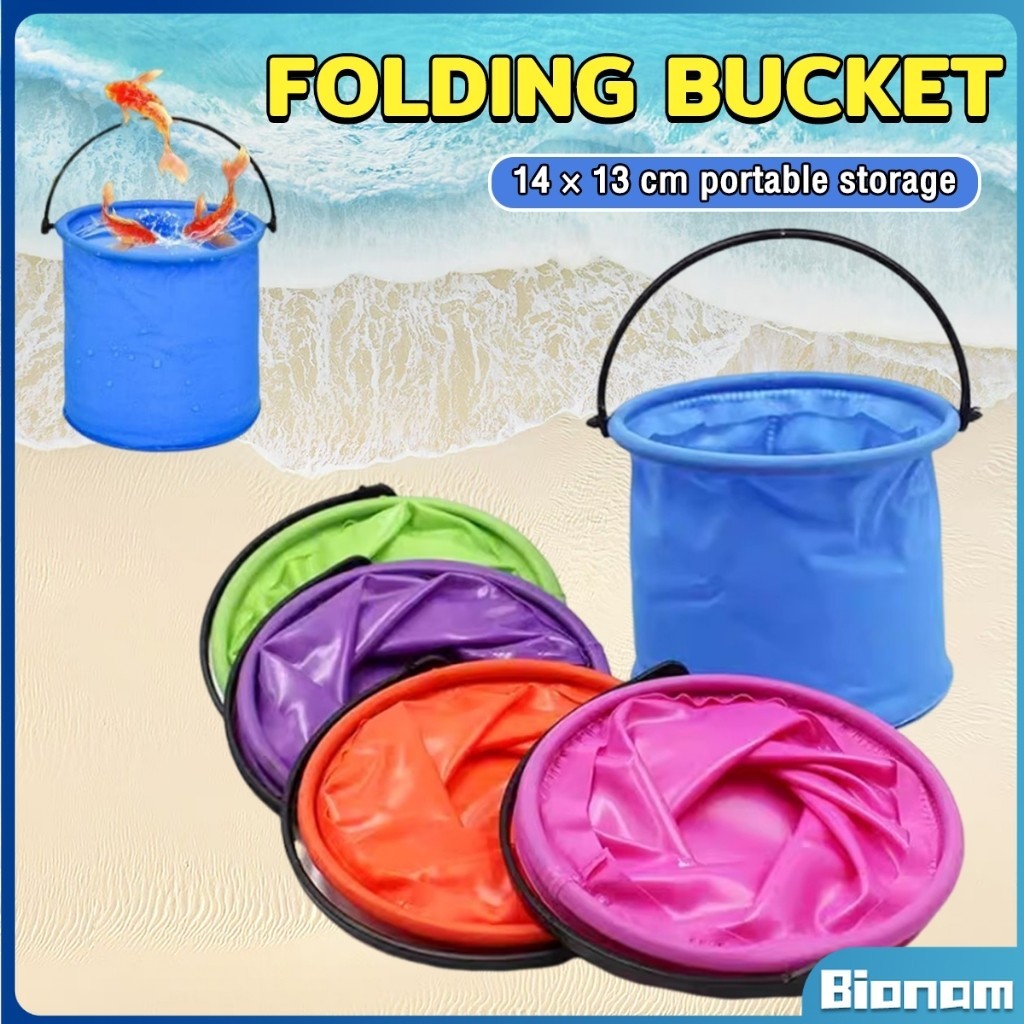 Bionam Foldable Barrel Portable Catch Fish Bucket Water Bucket | Shopee ...
