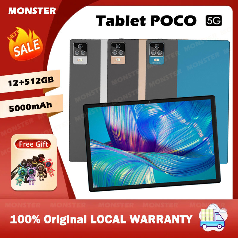 Tab POCO 10.0 inch 12GB+512GB sale original big sale Brand New for Kids ...