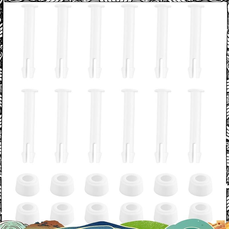 12 Pcs Plastic Pool Joint Pins & 12 Pcs Rubber Seals for Intex Above ...