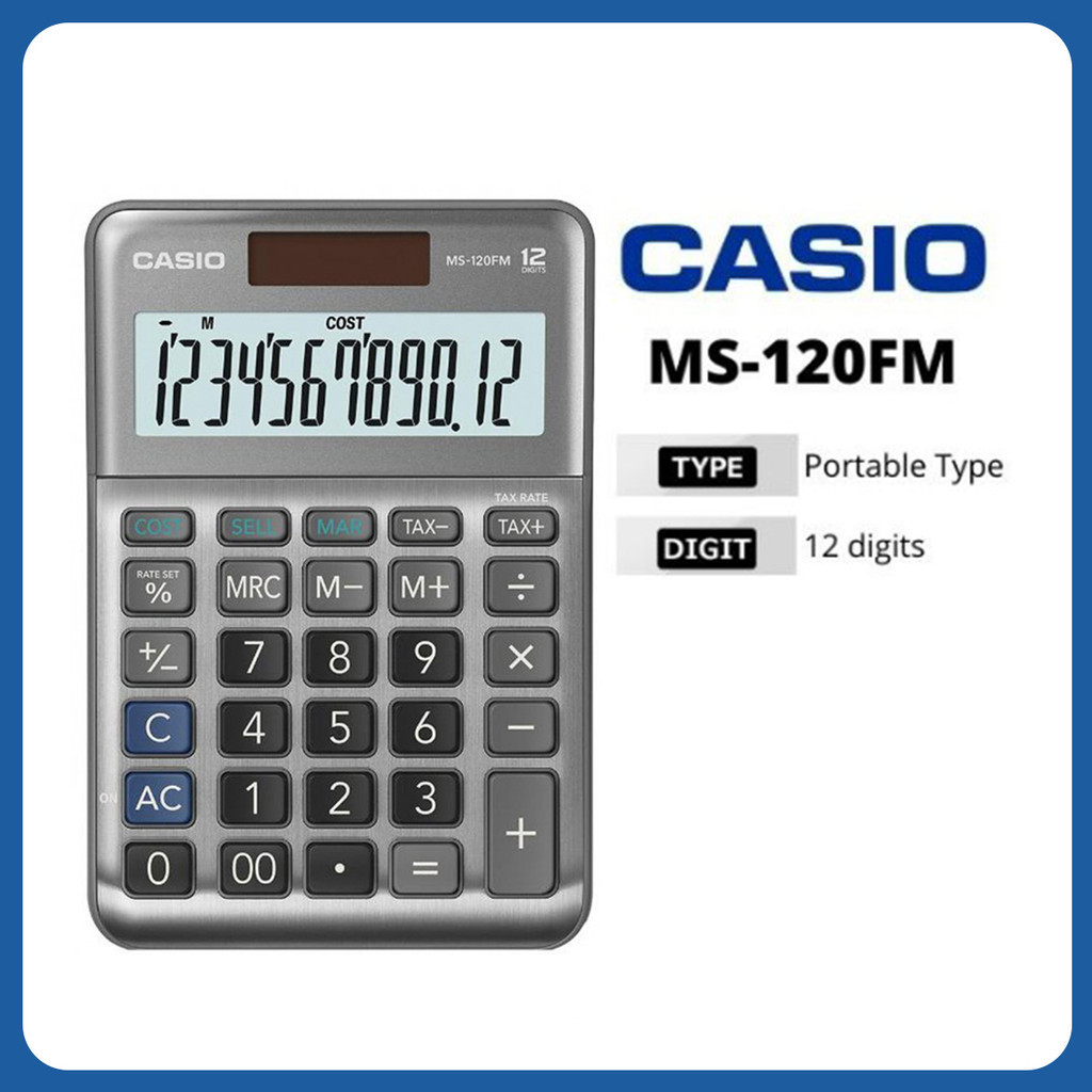 Casio MS-120FM (Gray) | The Standard for Business | OFFICE ...