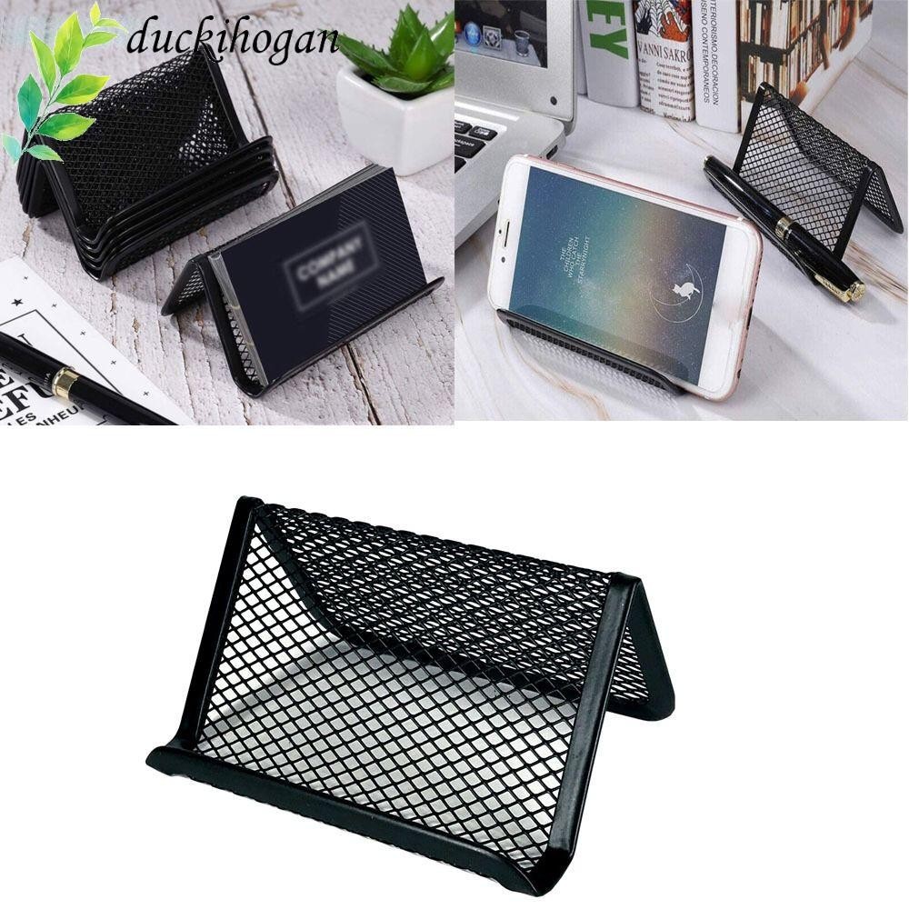 DUCKIHOGAN Business Card Holders Home Desk Storage Counter Mobile Phone ...