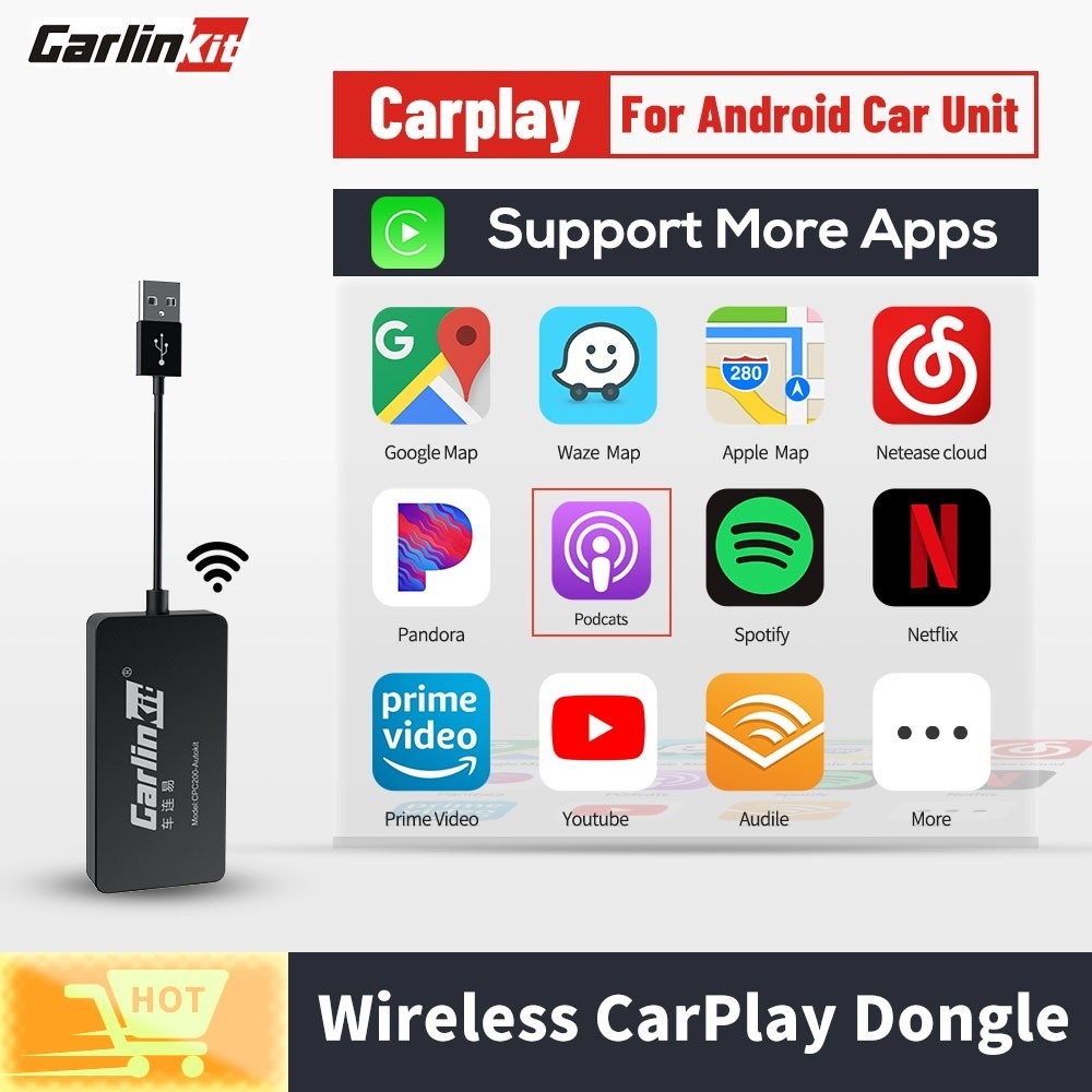 RQ`Carlinkit Wireless CarPlay Android Box USB Dongle for Modified ...