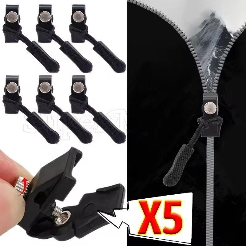1/5pcs Detachable Zipper - Pull Replacement Zipper - DIY Zipper Head ...