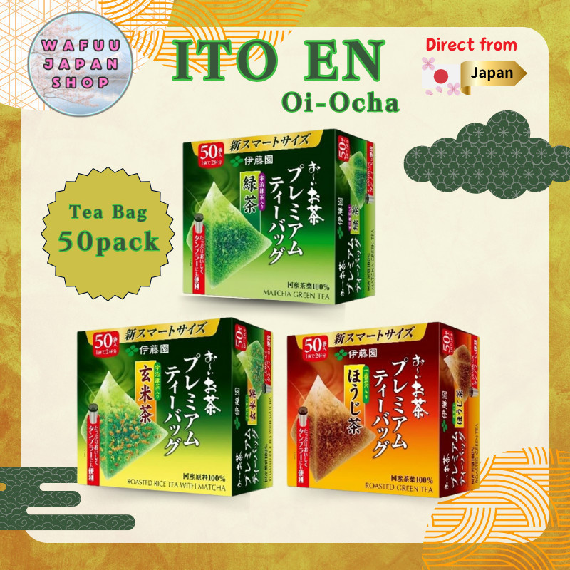 ITO EN Oi-Ocha Premium Tea Bag 50pack, japanese tea (Green Tea ...