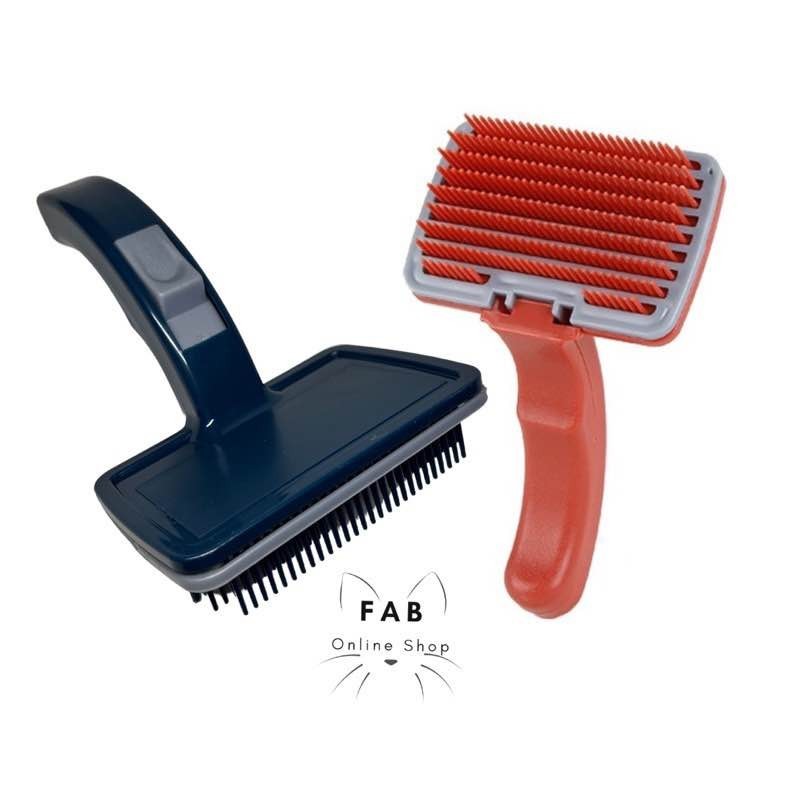 One Click Hair Removal Brush (Self Cleaning Detangling Brush) for Dogs ...