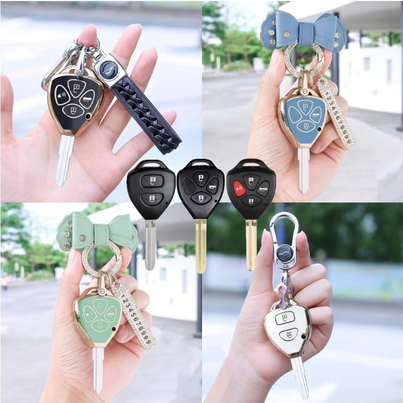 2/3/4 Button TPU Car Key Case Cover For Toyota Auris HiLux Corolla ...