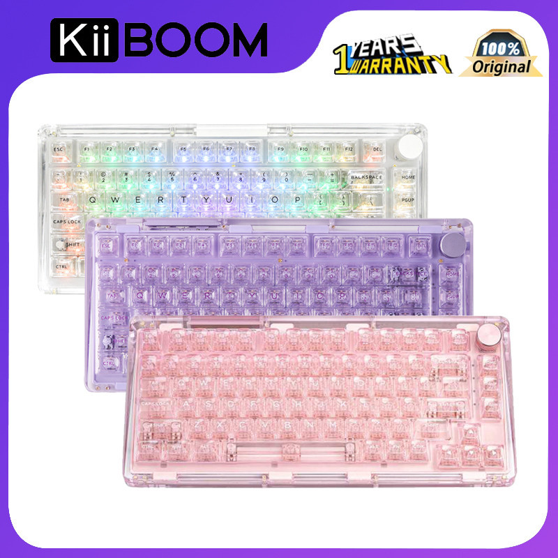 KiiBOOM PHANTOM81 V2 mechanical keyboard three mode wireless Bluetooth ...