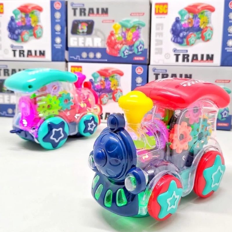 Newproduct!!! Bump AND GO TRANSPARENT SOUND AND LIGHT SNI TRAIN TOY ...