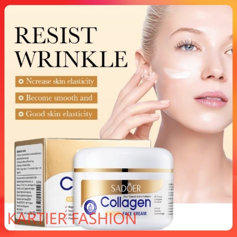 SADOER Collagen Face Cream 100g Anti Aging Wrinkle Dark Spot Remover ...