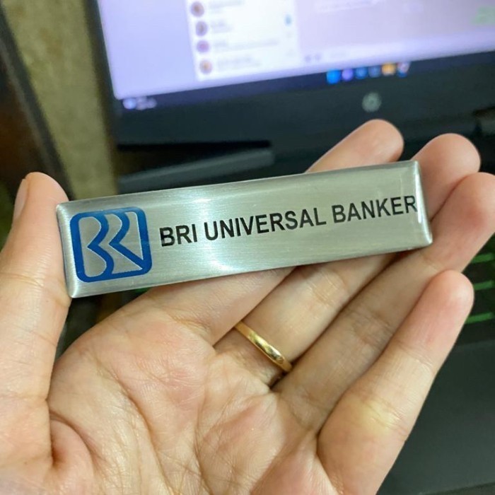 Genuine Resin Chest Name (ORIGINAL SILVERBACKGROUN)/Name Tag/Nametag ...